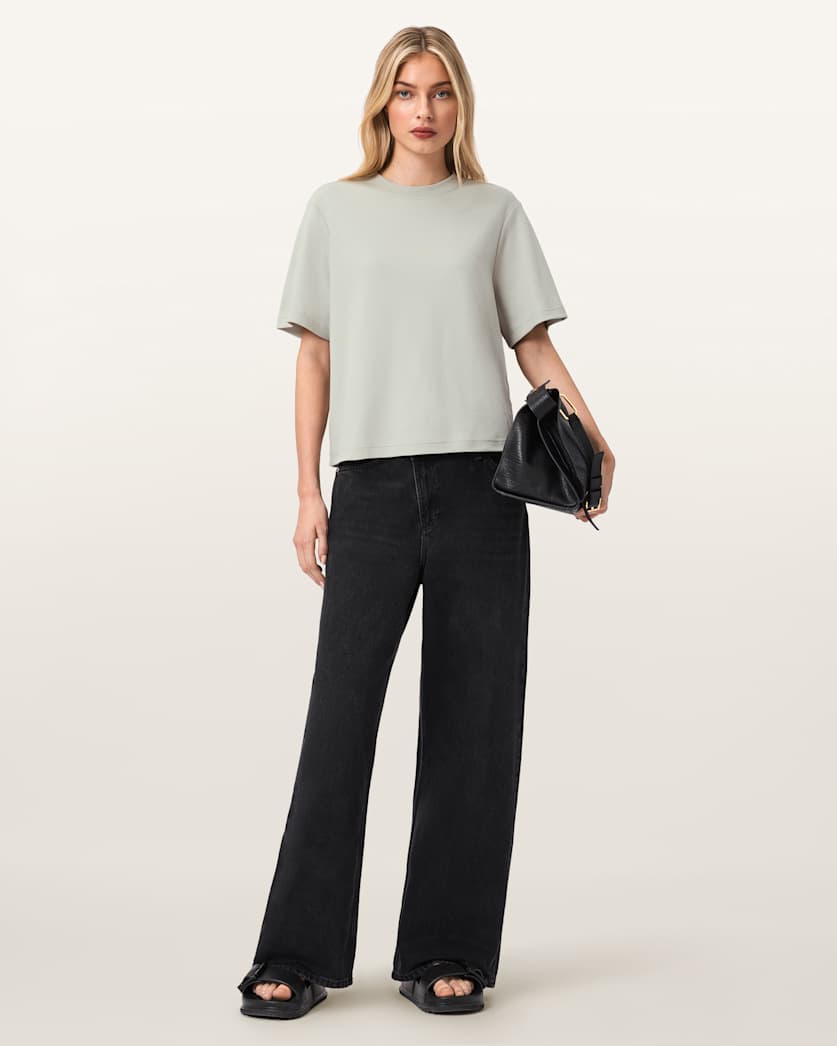 Lisa Boxy Fit T-Shirt PALE GREEN | ALLSAINTS